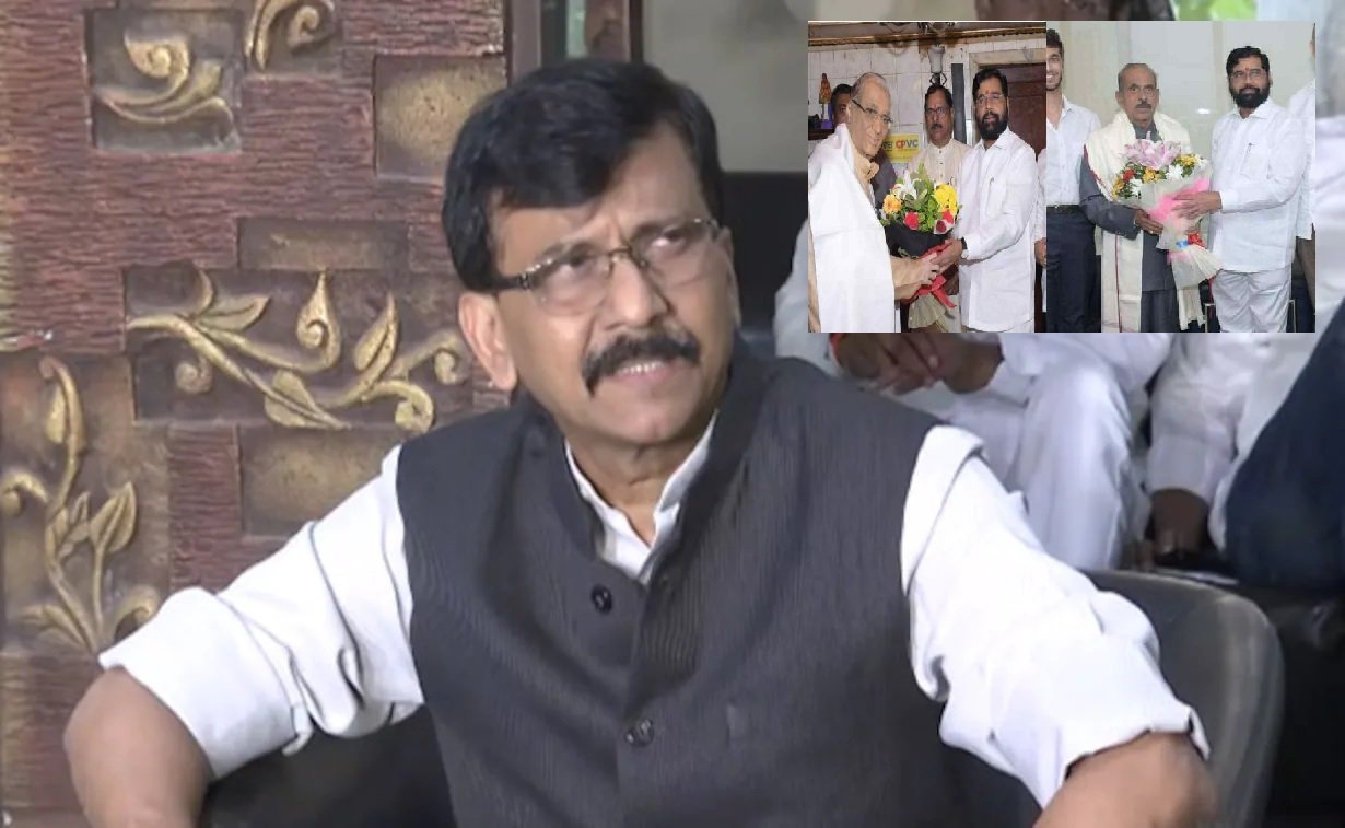 Chief Minister Eknath Shinde met senior Shiv Sena leader Leeladhar Dake ...