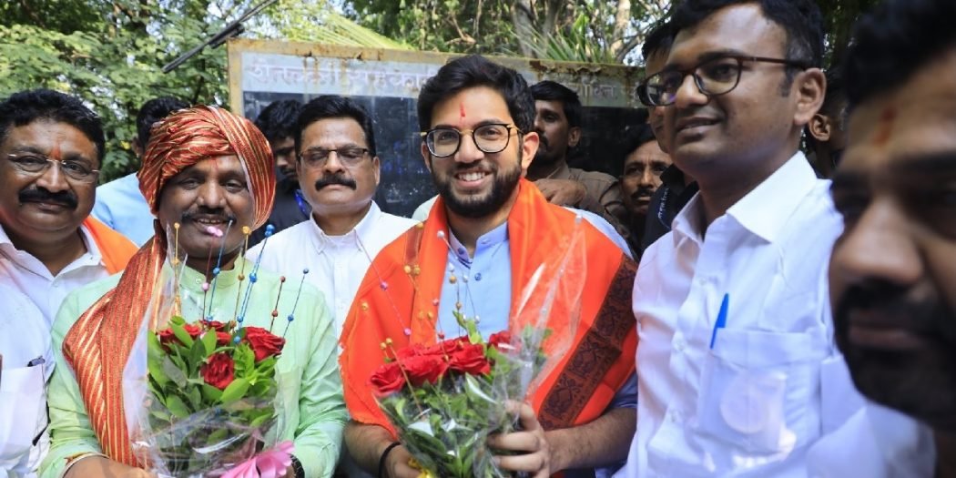 Shiv Sena leader Yuva Sena Chief MLA Aditya Thackeray is interacting ...