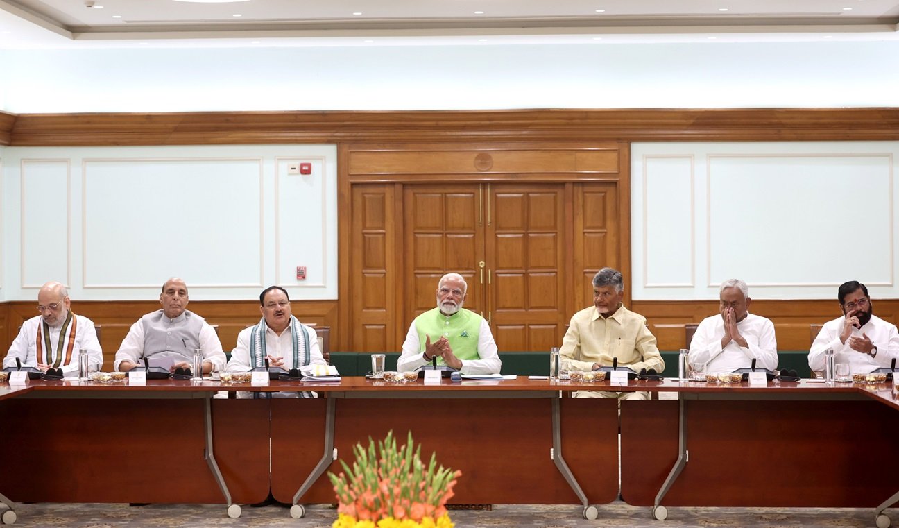 Narendra Modi elected as the leader of NDA Chandrababu and Nitish Kumar ...